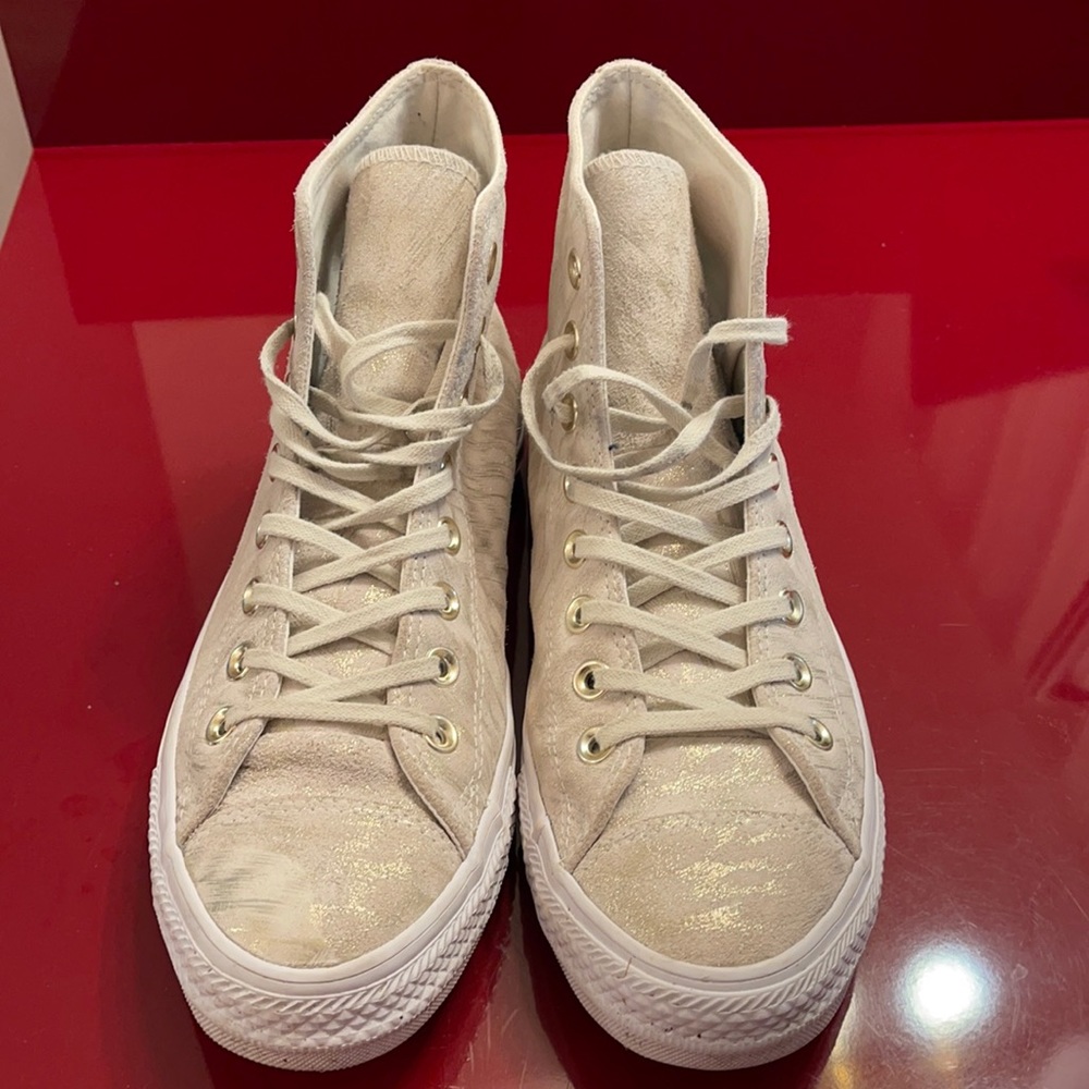 Gold & Tan Converse Chuck Taylors - Gem